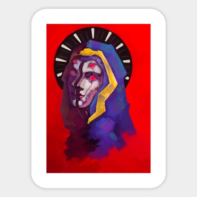 Digital painting "The Keeper" - Painting - Sticker | TeePublic